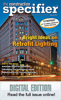 The Construction Specifier - August issue now available online