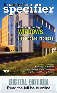The Construction Specifier - February Issue is Now Available Online