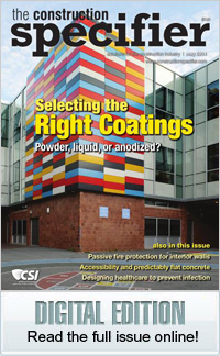 The Construction Specifier - May Issue is Now Available Online