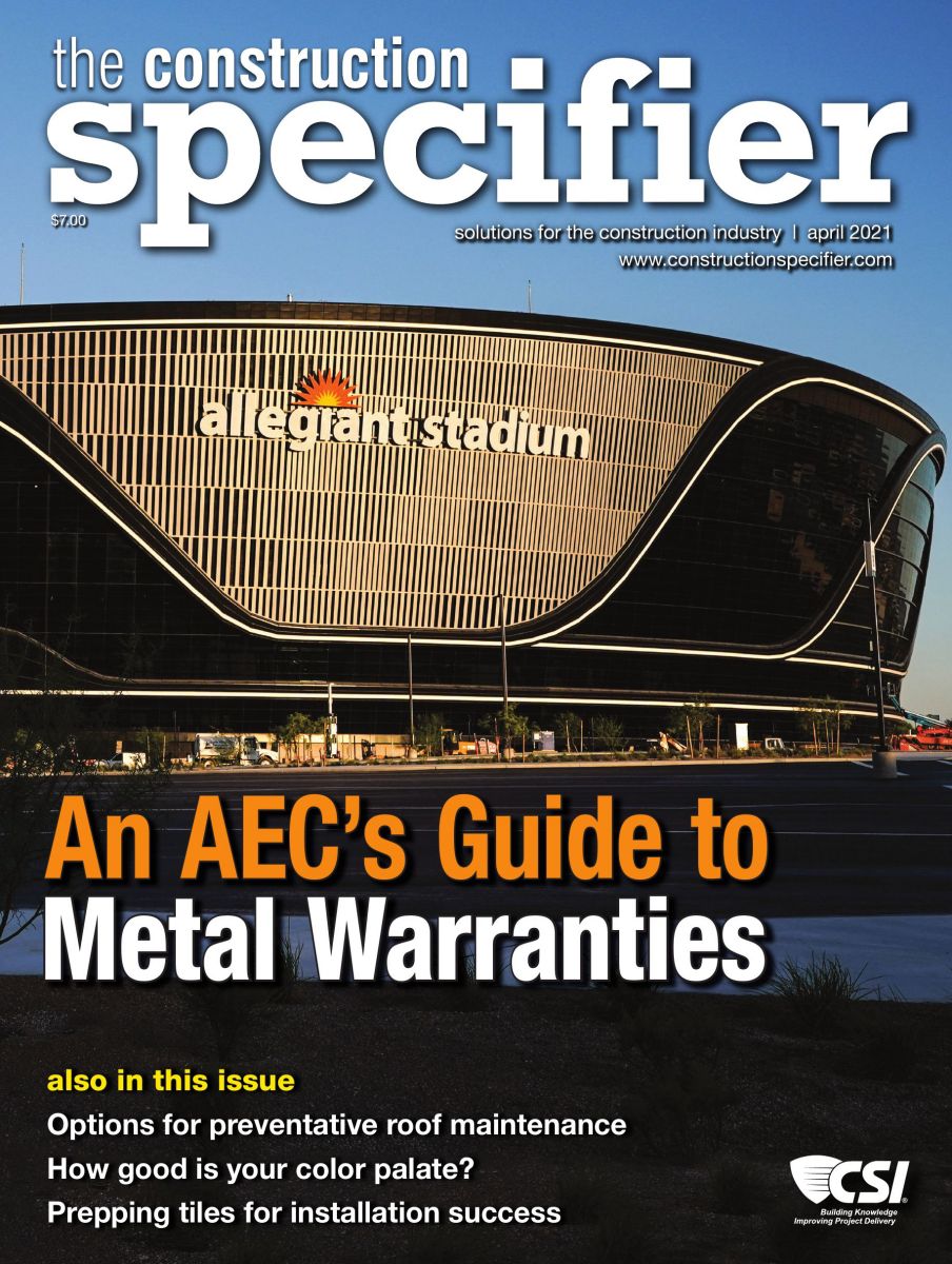 The Construction Specifier - April 2021